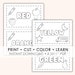 Coloring Pages Printable | 11 Colors Half Sheets | Learning Colors and ...