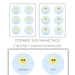 Editable Sun-themed Labels - 3" Round Tags - Instant Download ...