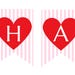 DIY Valentine’s Day Banners Printable | "happy Valentine's Day," "love ...