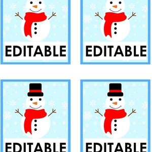 Winter Name Tags | Snowman & Penguin Designs | Printable Classroom ...