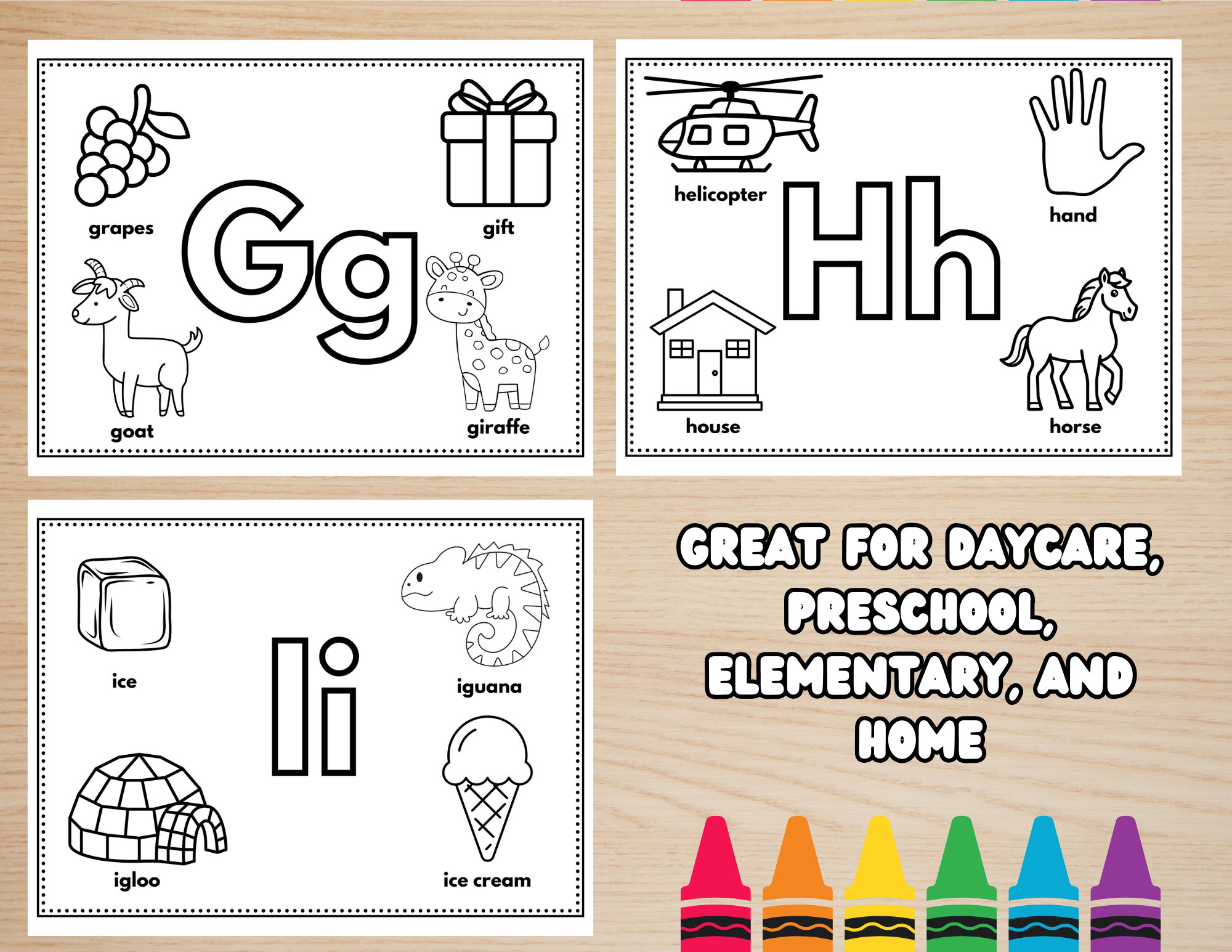 Alphabet A-Z Printable Coloring Pages for Toddlers and Kids Fun and ...