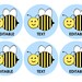 Bee-themed Editable Labels - Printable 3” Round Name Tags | Cute Bee ...