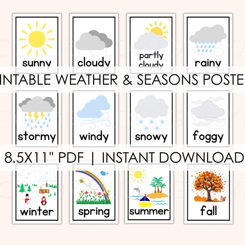 Weather Chart - Etsy