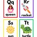 Printable Alphabet A to Z Flashcards Early Learning Colorful ABC Cards ...