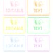 Editable Easter Bunny Name Tags - Printable Easter Labels- Pastel ...