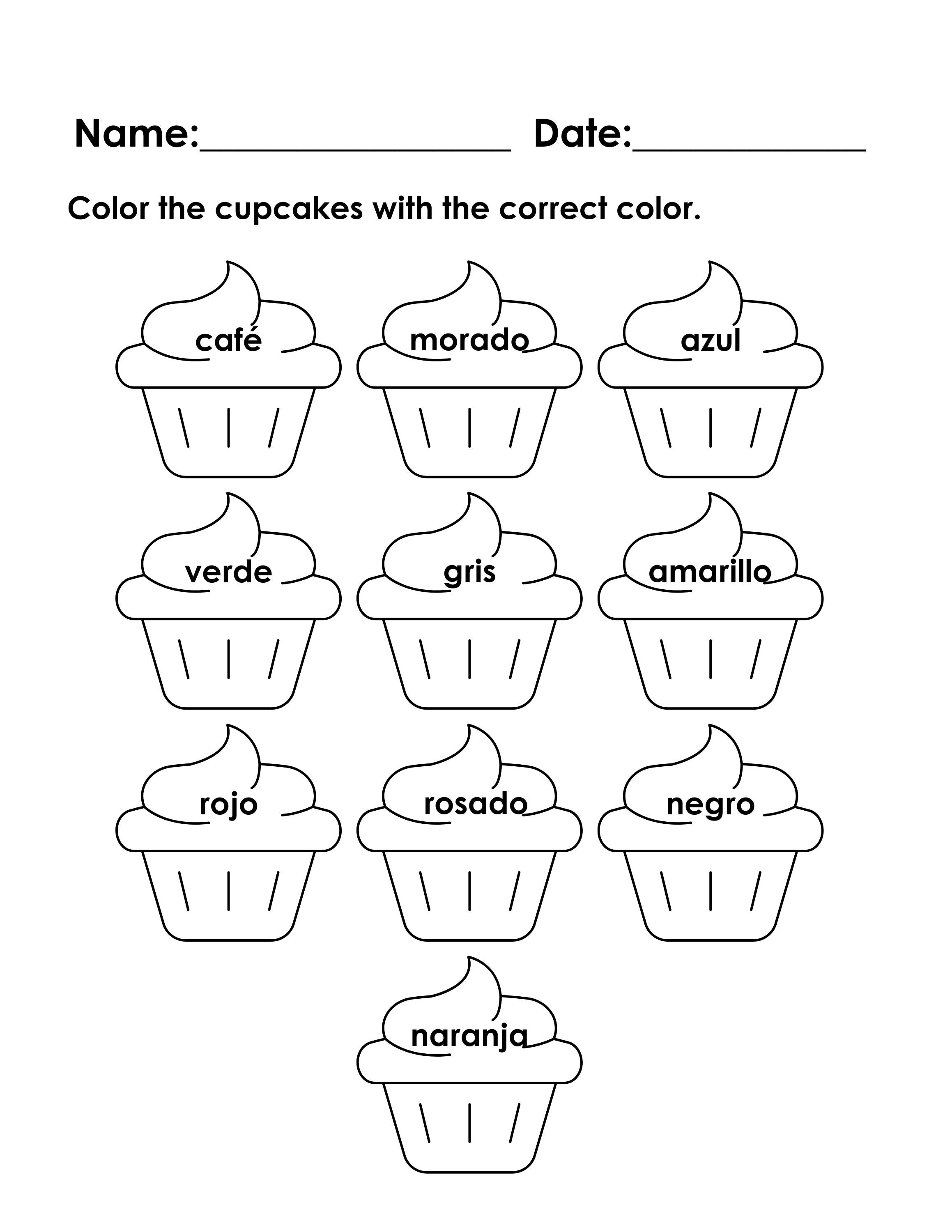 Spanish Colors Coloring Pages for Kids | 10 Printable Activity Pages ...