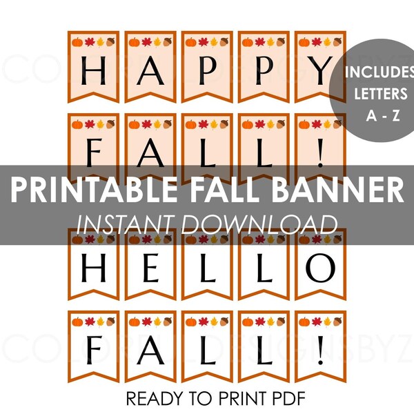 Autumn Banner - Etsy