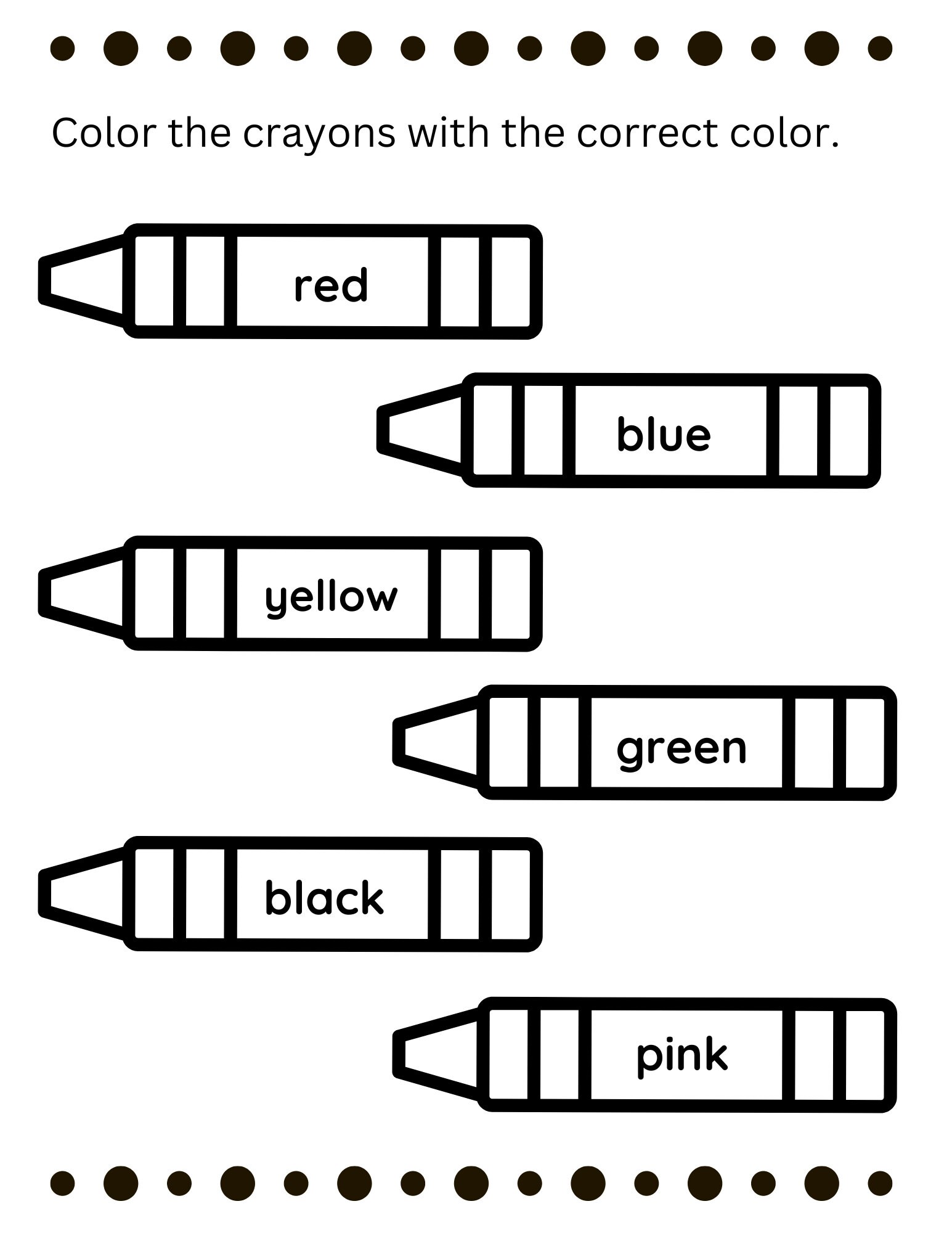 Printable Color Words Coloring Pages Read and Identify Colors Activity ...