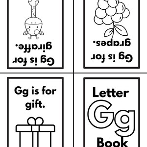 Printable ABC A to Z Mini Books for Preschoolers Fun Alphabet Coloring ...