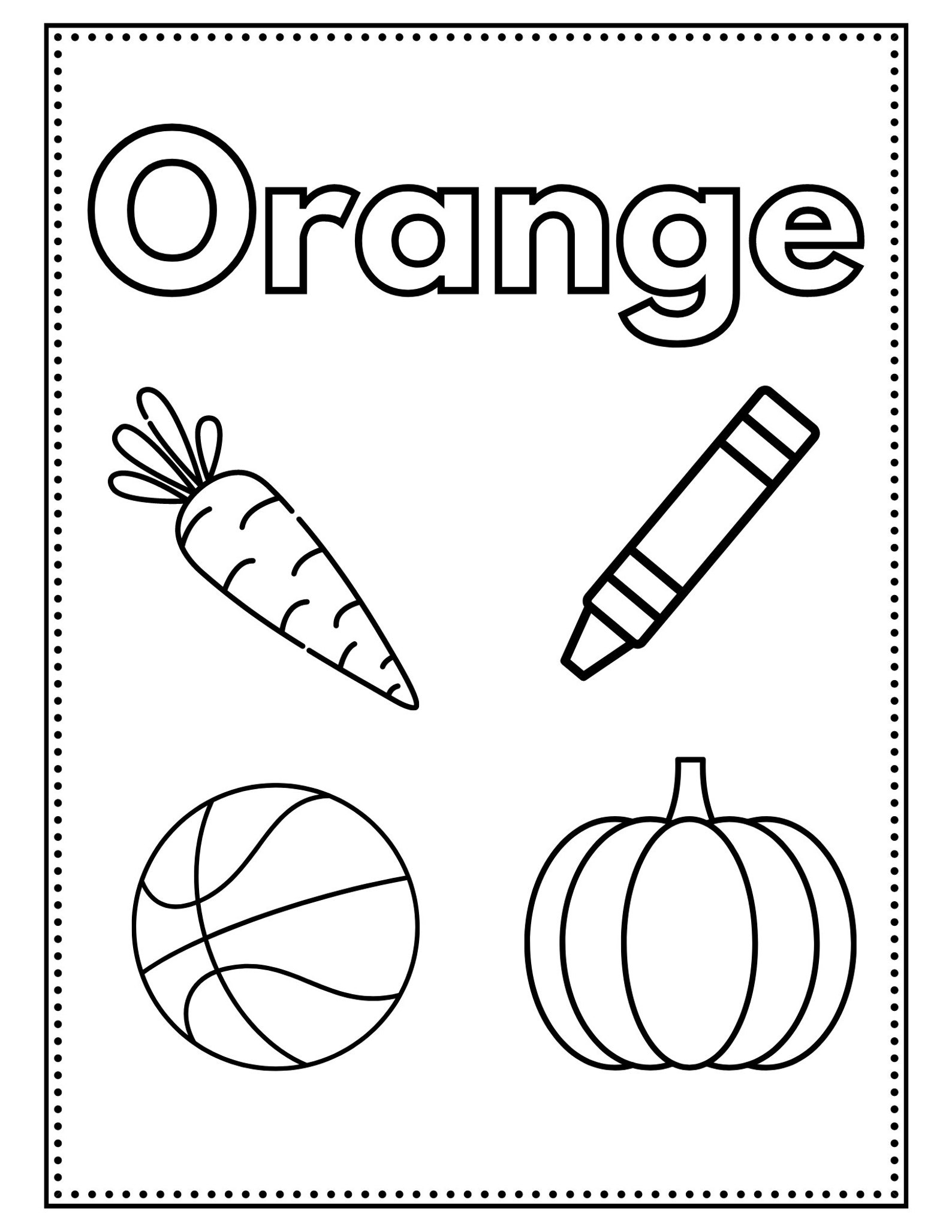 Fun Printable Colors Coloring Pages Fun and Educational early Learning ...