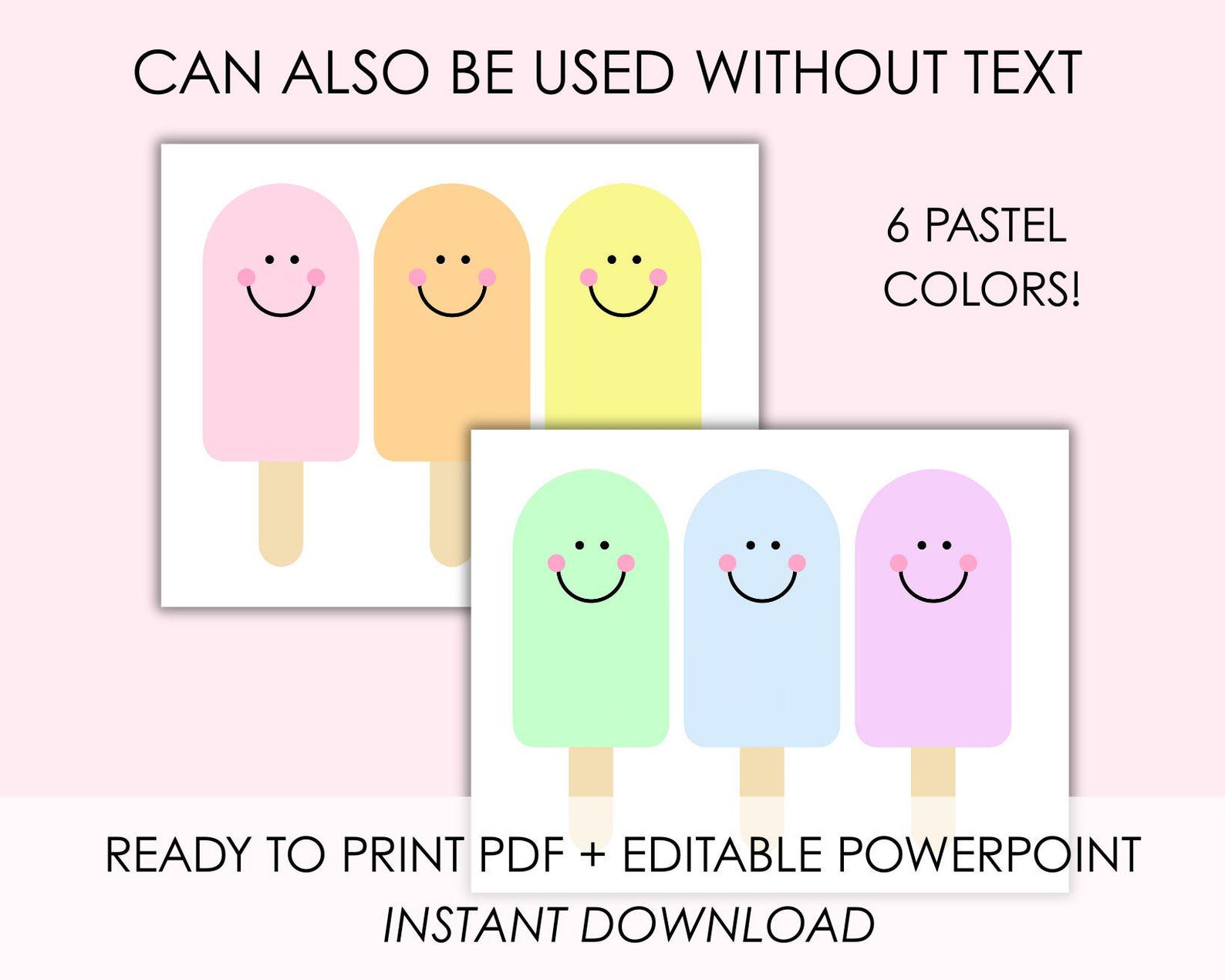 Editable Popsicle Name Tags & Summer Labels – Printable PDF, Powerpoint ...