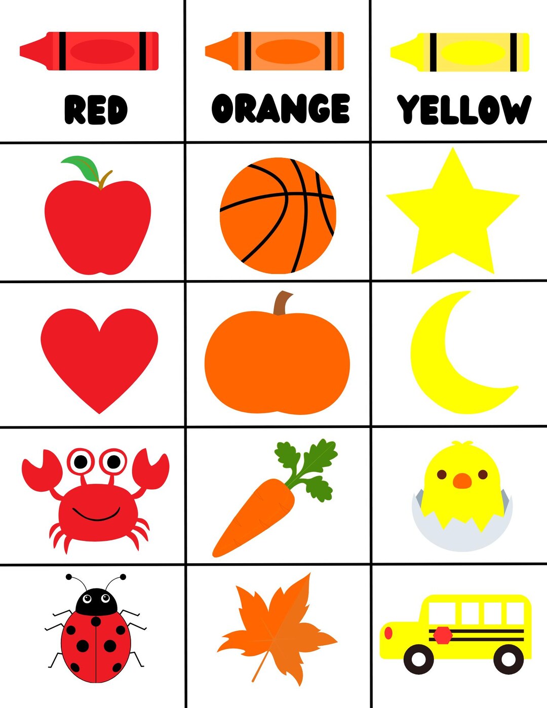 Color Sorting Printable Activity Cards | Color Recognition| Fun and ...