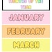 Printable Pastel Polka Dot Days and Months Cards | Classroom ...