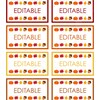 Editable Name Tags for School, Retro Fall Vibes, Autumn Leaves, Cubby ...