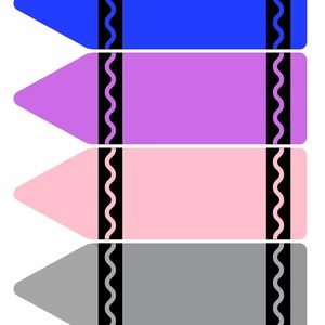 Printable Crayon Labels in 11 Colors Classroom Decor, Name Tags ...