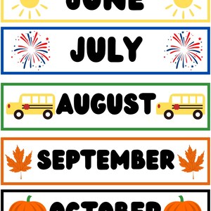 Printable Months of the Year and Days of the Week Cards Early Learning ...