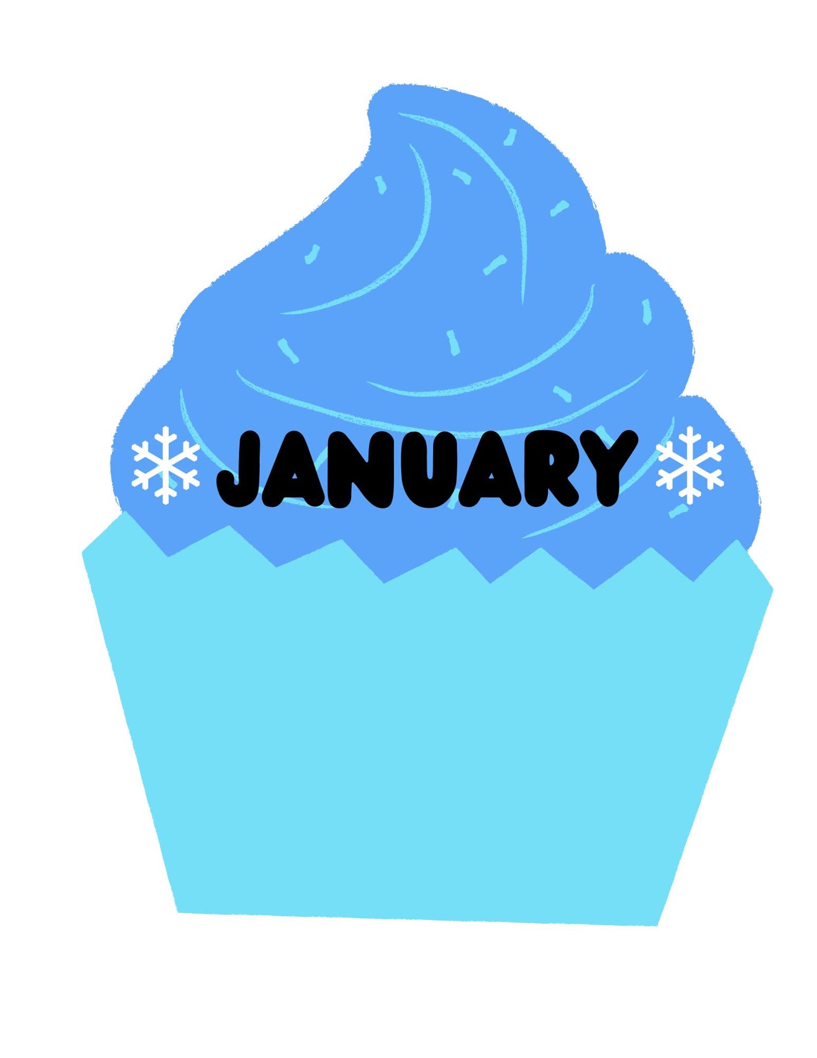 Printable Cupcake Birthday Board Colorful Birthday Display for ...