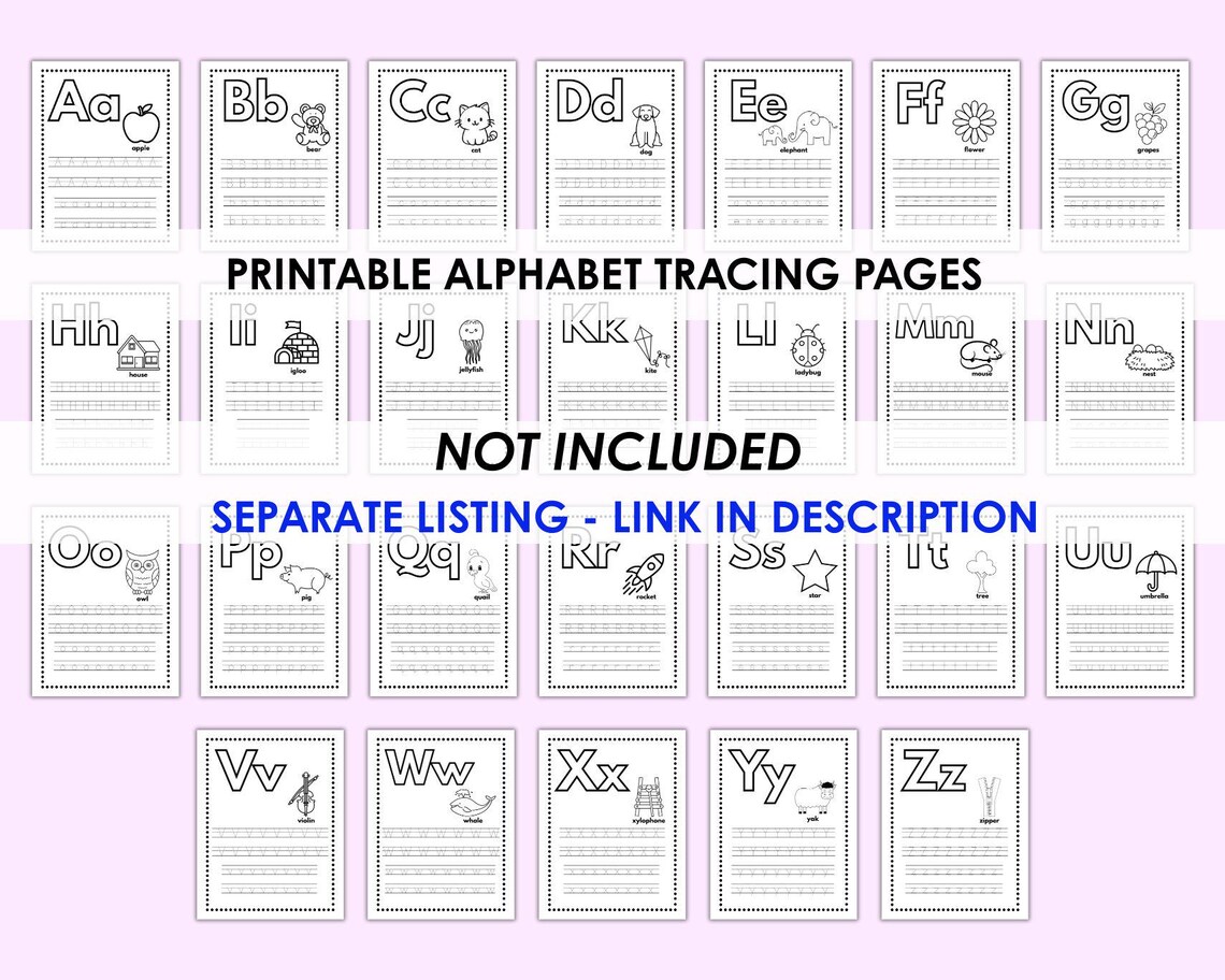 Printable Alphabet Posters | A-Z Classroom Decor | Educational Wall Art ...