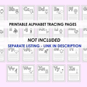 Printable Alphabet Posters | A-Z Classroom Decor | Educational Wall Art ...