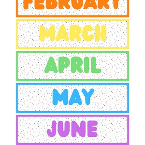 Days and Months Display Printable | Digital Classroom & Homeschool ...