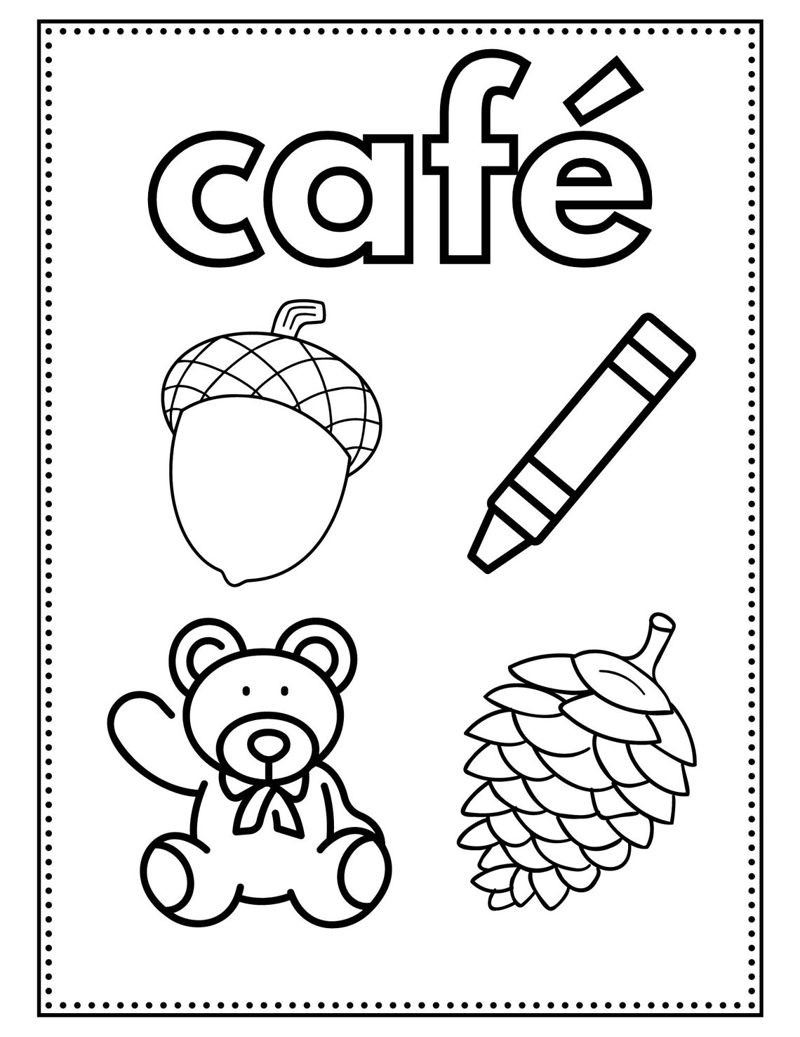 Printable SPANISH Colors Coloring Pages Color Words in SPANISH Fun ...