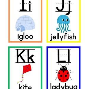 Printable Alphabet A to Z Flashcards | Early Learning | Alphabet ...