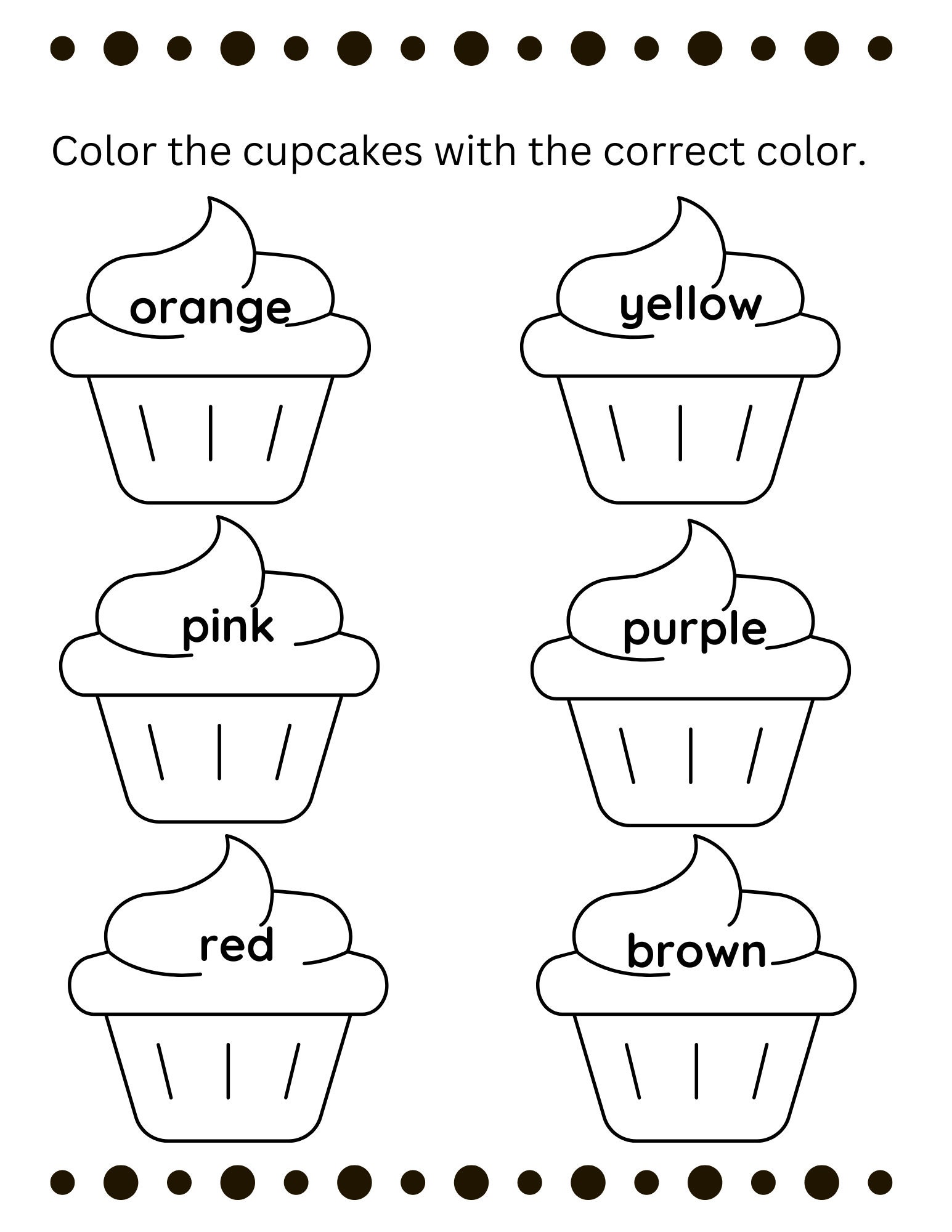 Printable Color Words Coloring Pages Read and Identify Colors Activity ...