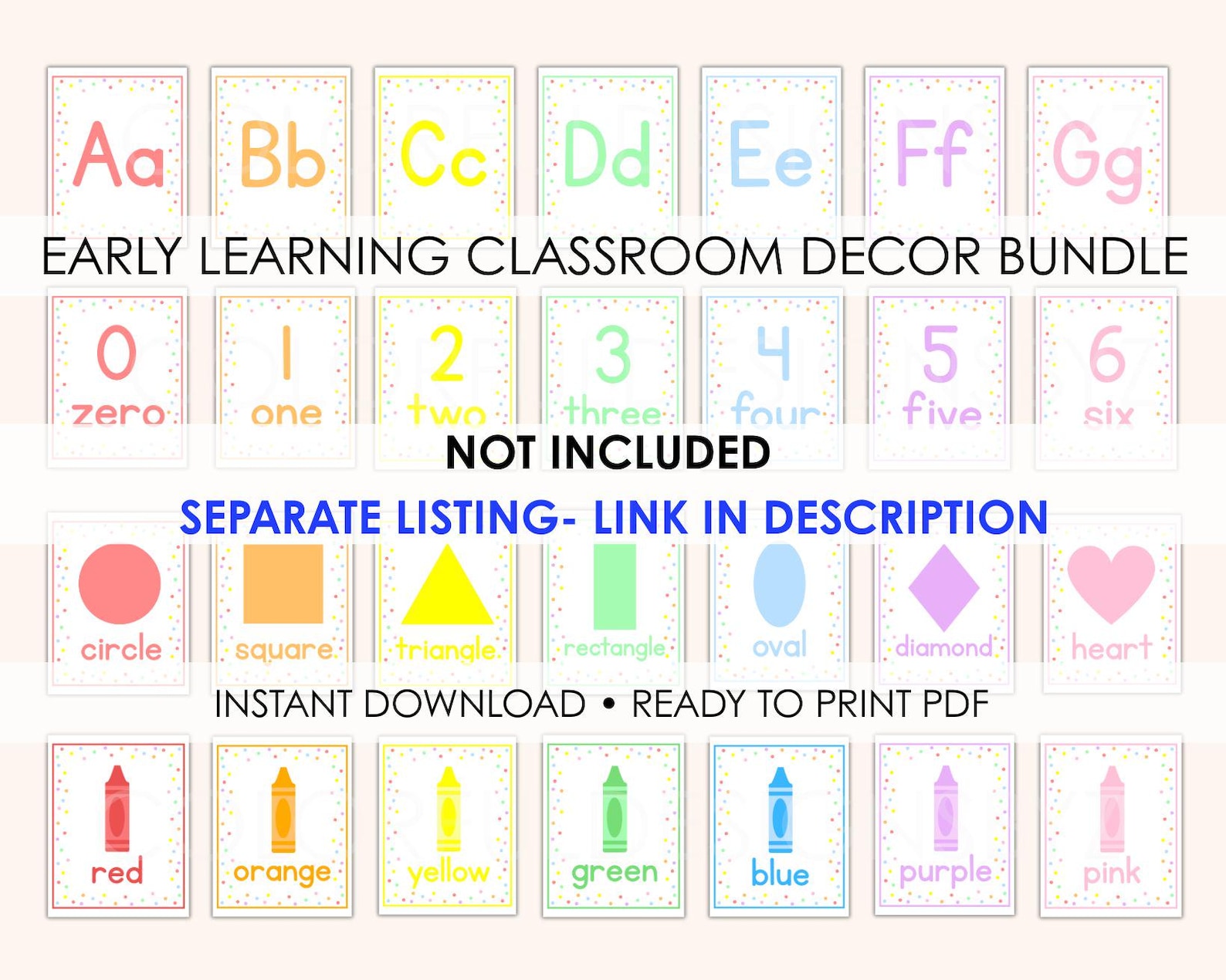 Coloring Pages Printable | 11 Colors Half Sheets | Learning Colors and ...
