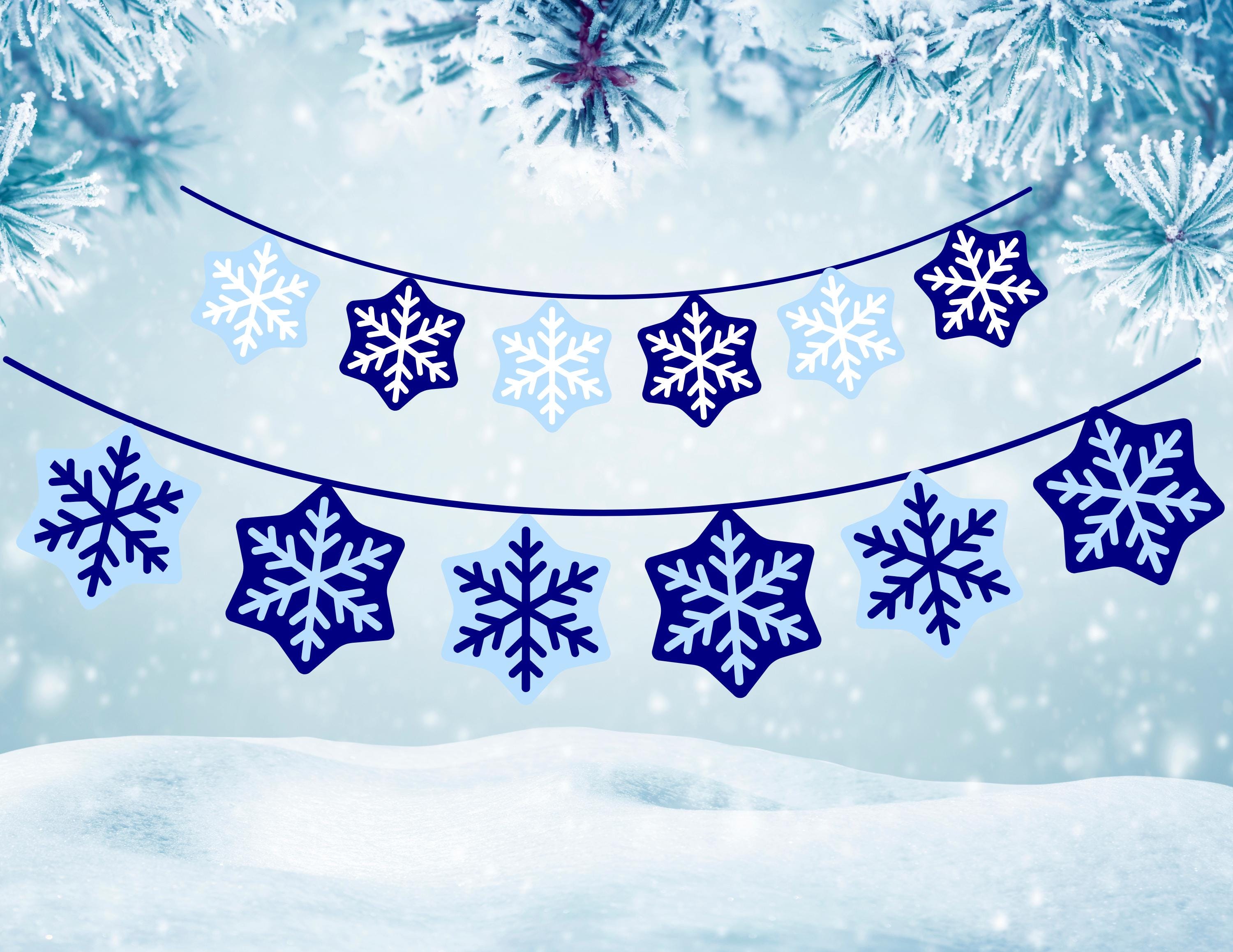 Printable 4-inch Snowflakes Winter Decor & Crafts Ready-to-print PDF ...