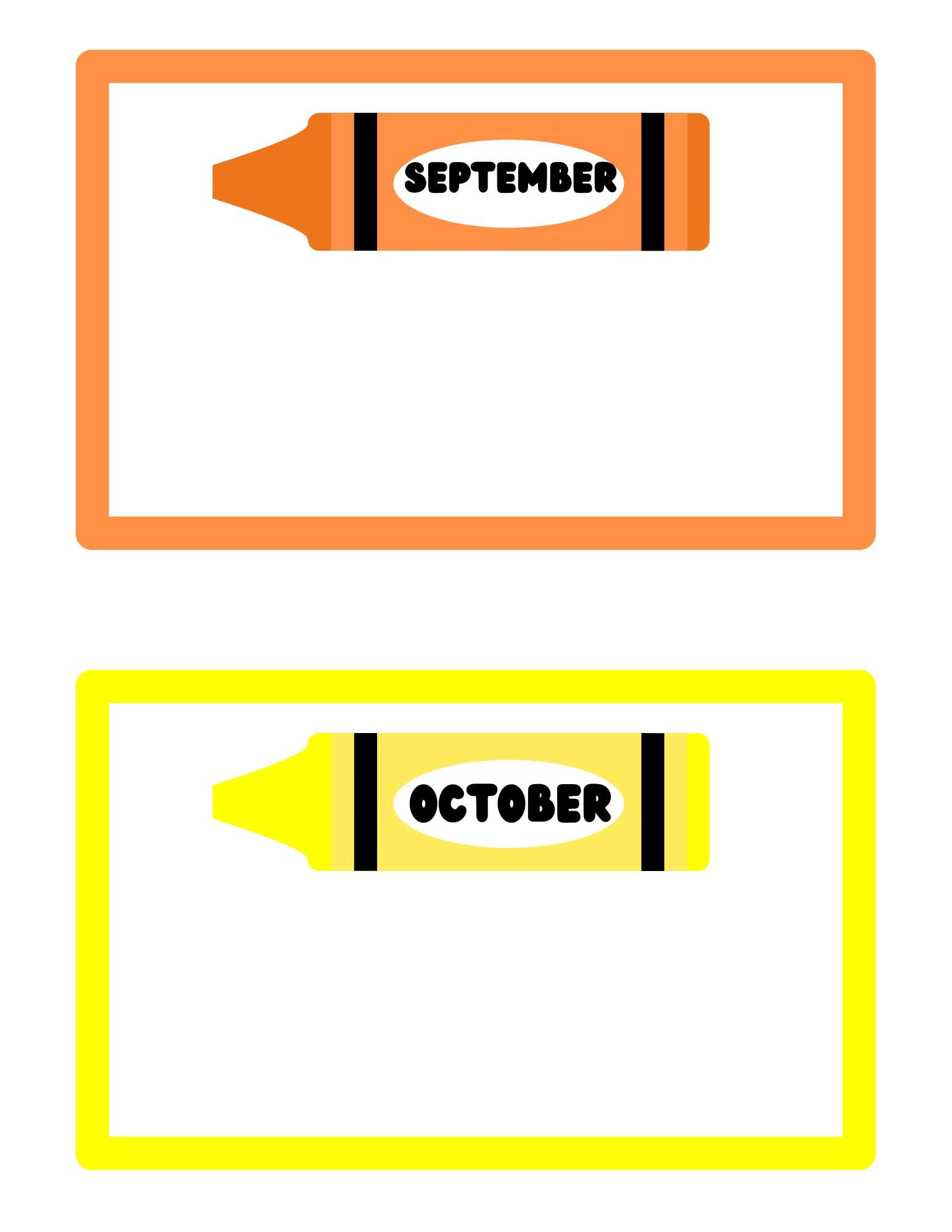 Printable Crayon Themed Birthday Board Classroom Decor Cute and ...