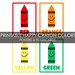 Crayon Color Posters & Flashcards | Printable Preschool Classroom Decor ...