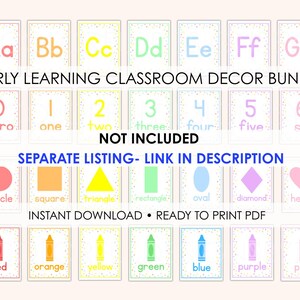 Crayon Color Posters & Flashcards | Printable Preschool Classroom Decor ...