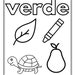 Printable SPANISH Colors Coloring Pages Color Words in SPANISH Fun ...
