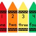 Number Flashcards Crayon Printable | 1-10 Number Recognition ...