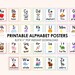 Printable Alphabet Posters | A-Z Classroom Decor | Educational Wall Art ...