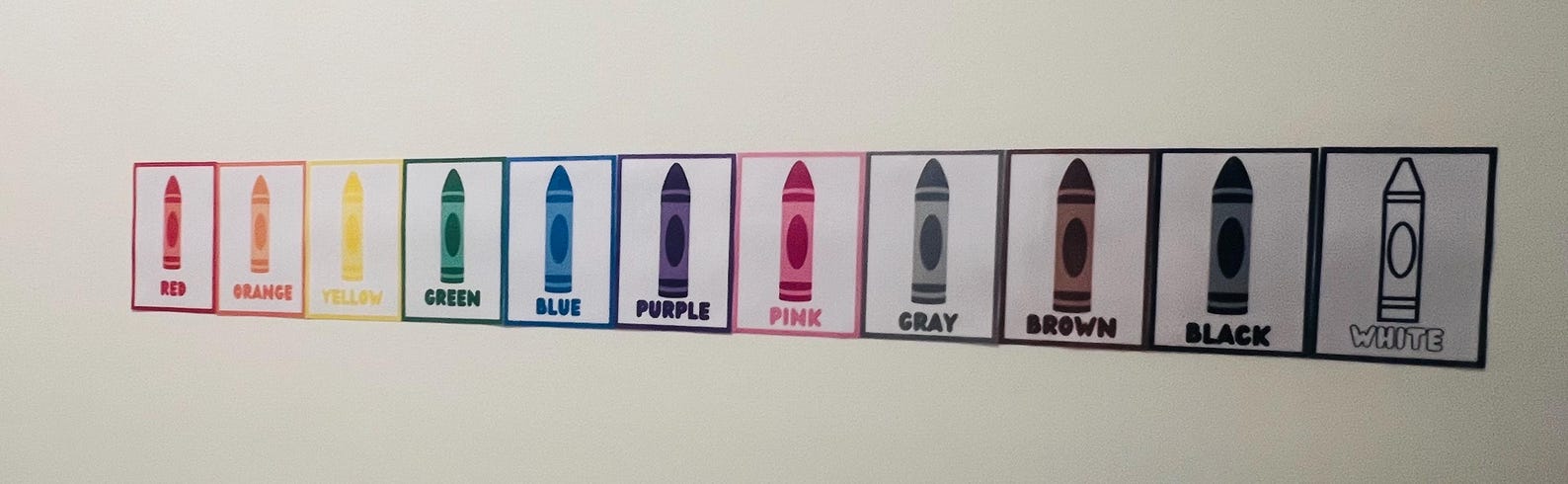 Printable Colors Flashcards for Toddlers and Preschoolers | Early ...