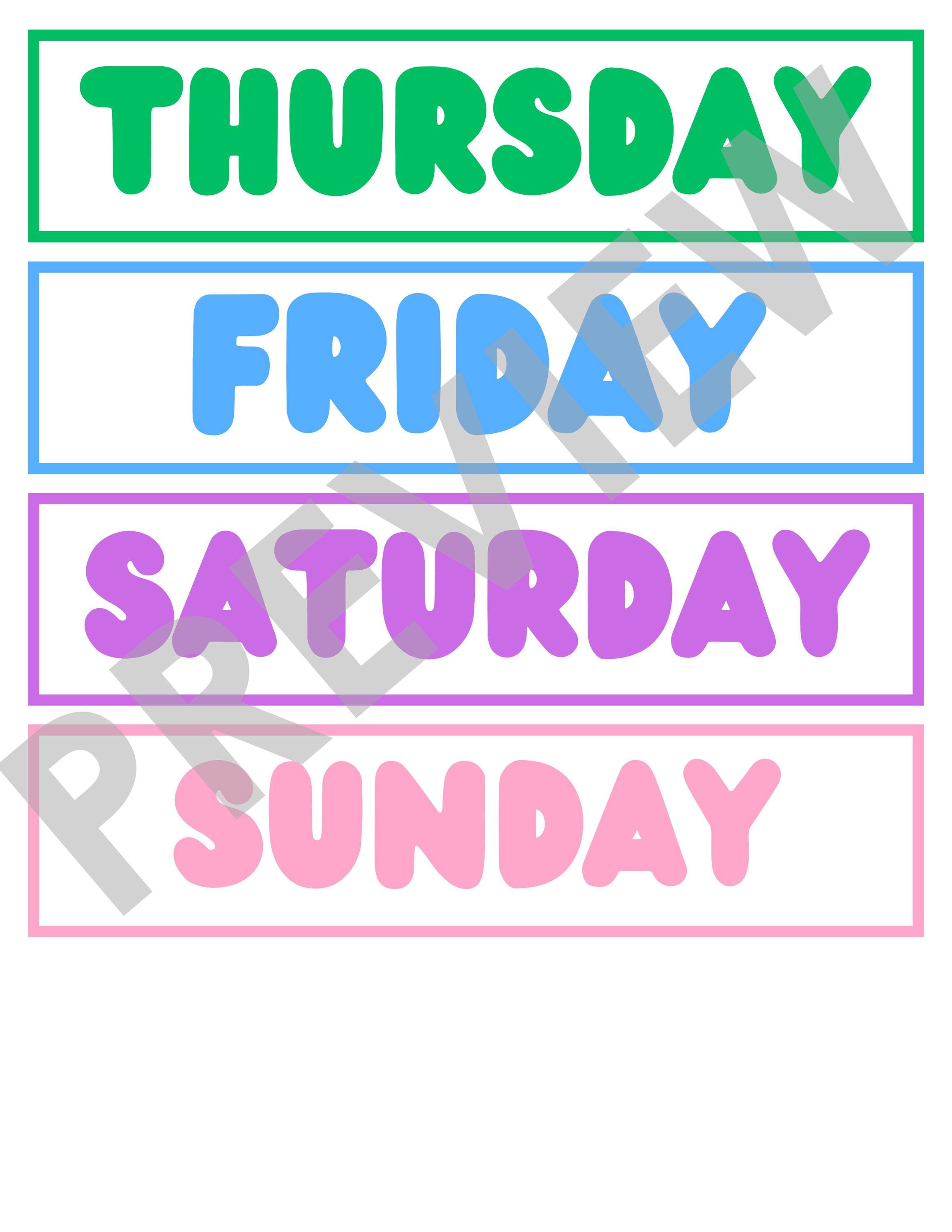 English & Spanish Days and Months Posters – Printable Classroom Decor ...