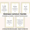 Catholic Prayer Mini-posters for Kids | Homeschool Resource (digital ...