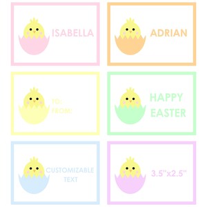 Editable Easter Chick Name Tags - Printable Classroom Labels - Pastel ...