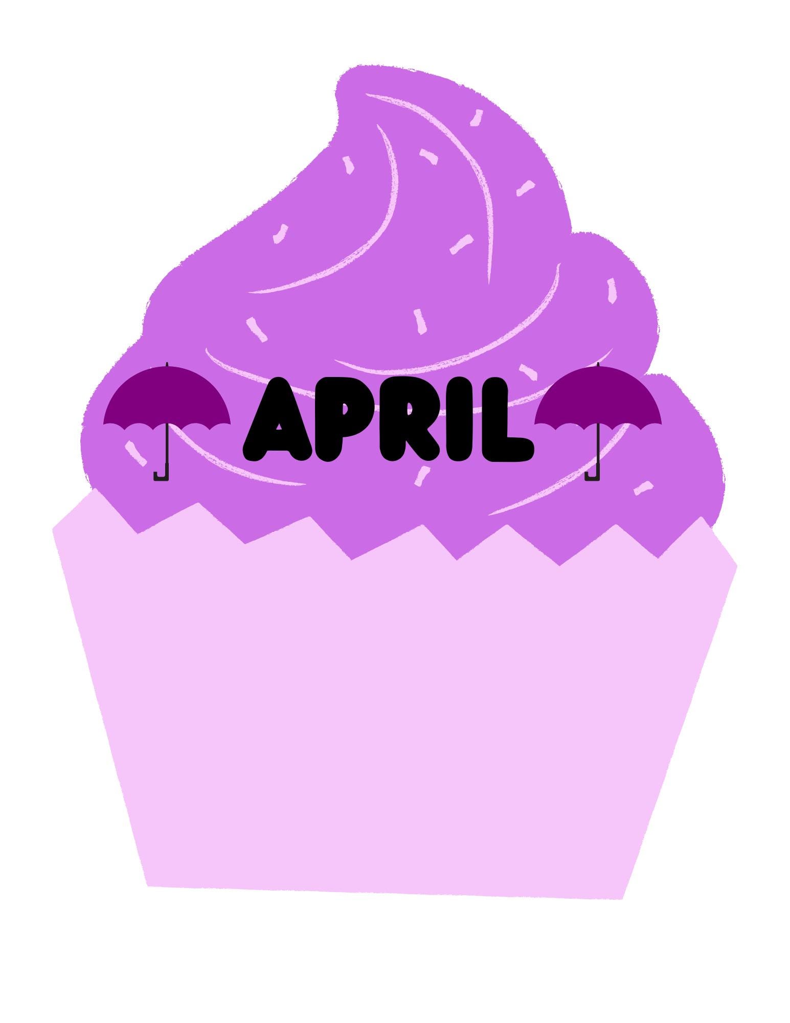 Printable Cupcake Birthday Board Colorful Birthday Display for ...