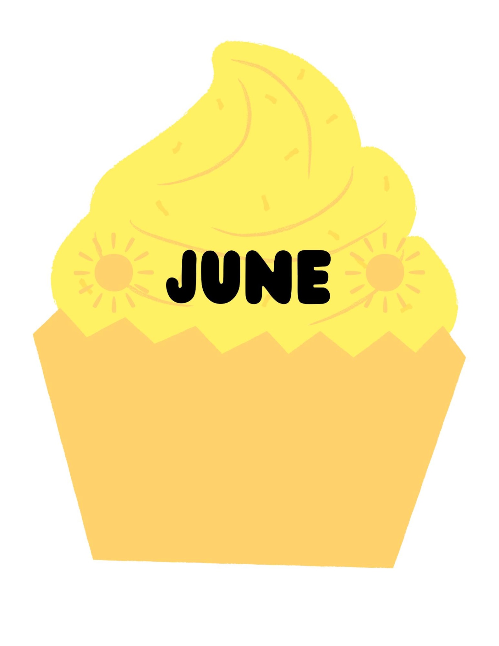 Printable Cupcake Birthday Board Colorful Birthday Display for ...