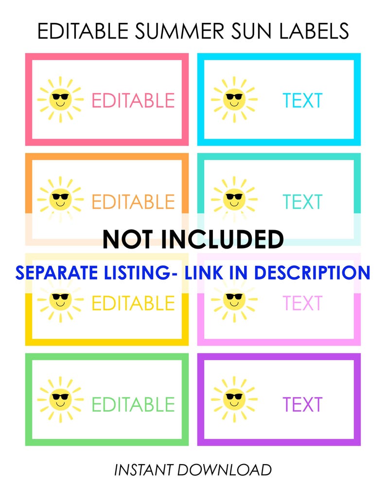 Editable Popsicle Name Tags & Summer Labels – Printable PDF, Powerpoint ...