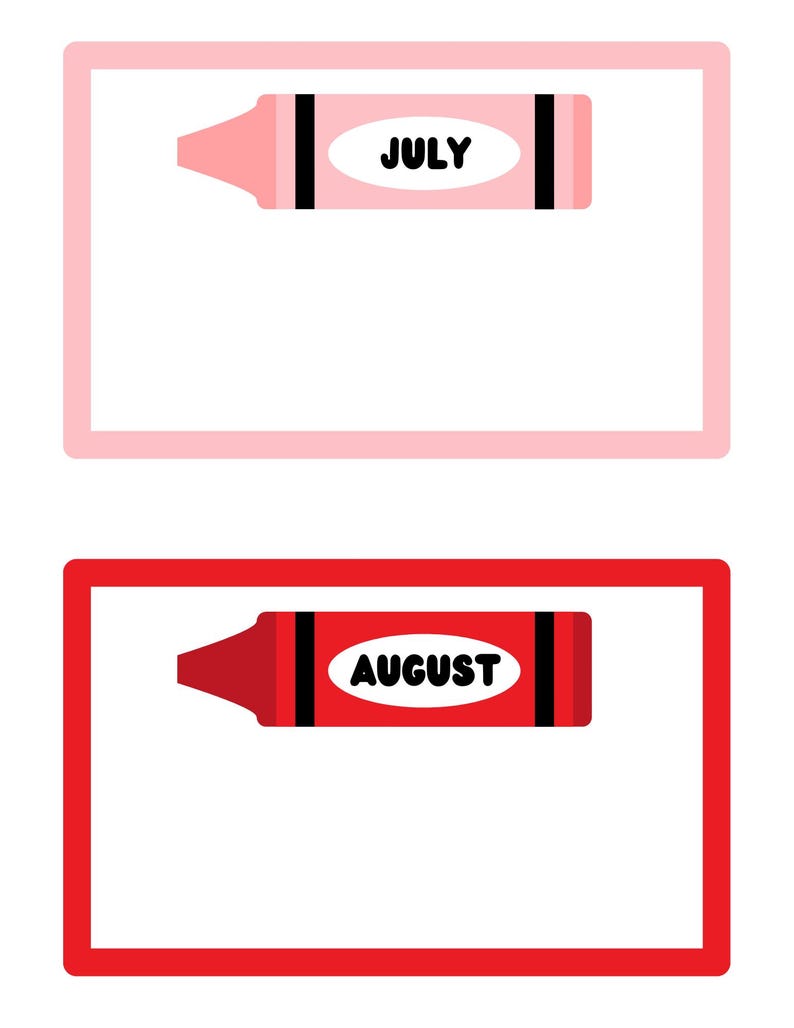 Printable Crayon Themed Birthday Board Classroom Decor Cute and ...