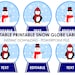 Snowman & Penguin Snow Globe Tags – Editable – Printable for Winter ...