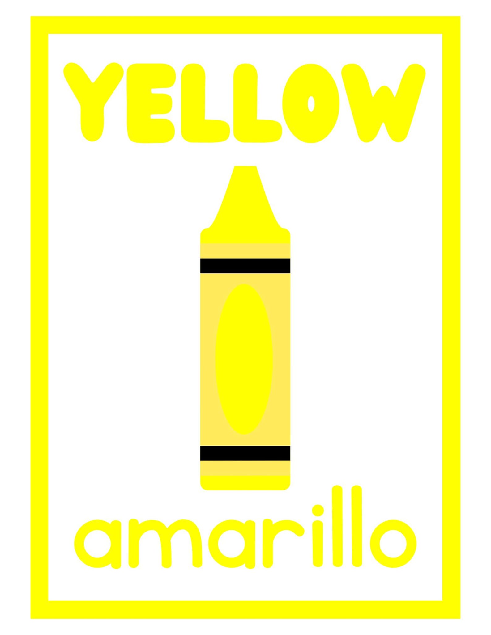 Bilingual Colors English and Spanish Printable Posters | Learning ...