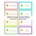 Editable Summer Labels – 3.5x2 Tags, Editable Text Powerpoint + Ready ...