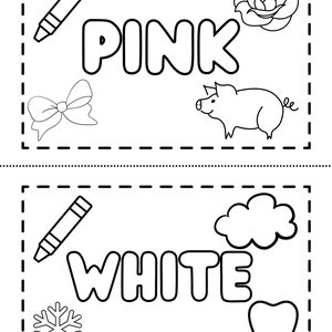 Coloring Pages Printable | 11 Colors Half Sheets | Learning Colors and ...