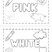 Coloring Pages Printable 11 Colors Half Sheets Learning Colors and ...