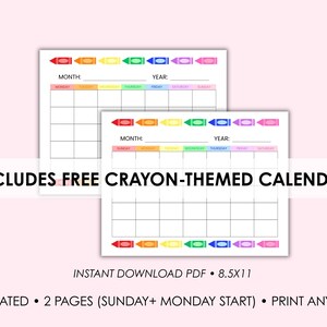 Crayon Colors Printable Display Set | 11 Colors | Educational Classroom ...
