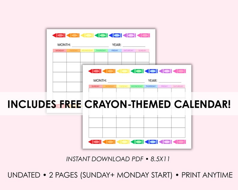 Crayon Colors Printable Display Set | 11 Colors | Educational Classroom ...